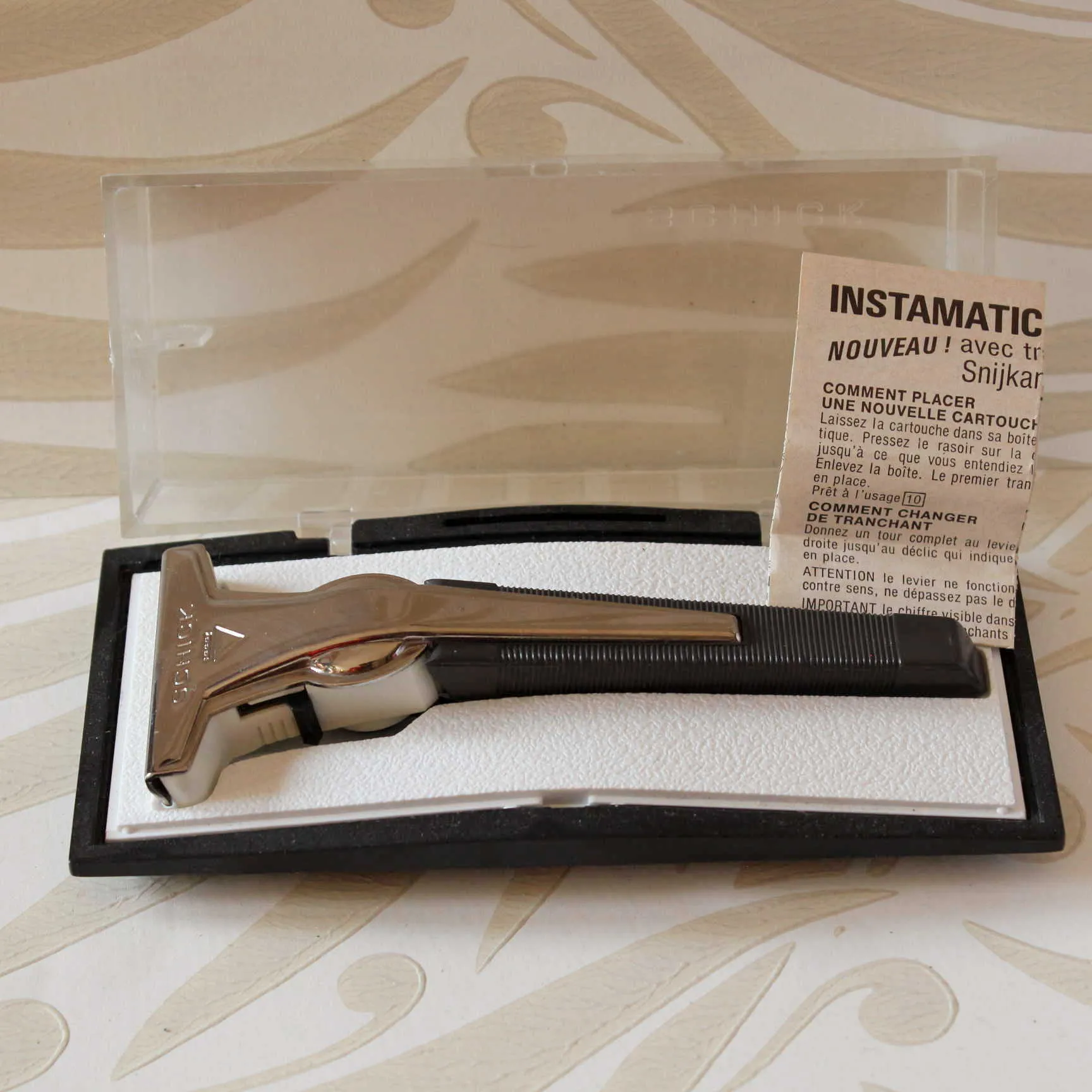 Rasoir SCHICK "Instamatic" type Gillette Techmatic - NOS - Darwin Shaving